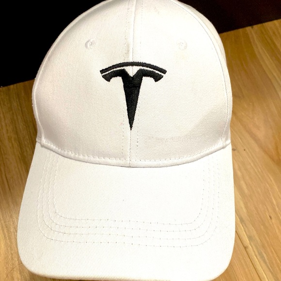 Accessories | Tesla White Baseball Hat | Poshmark